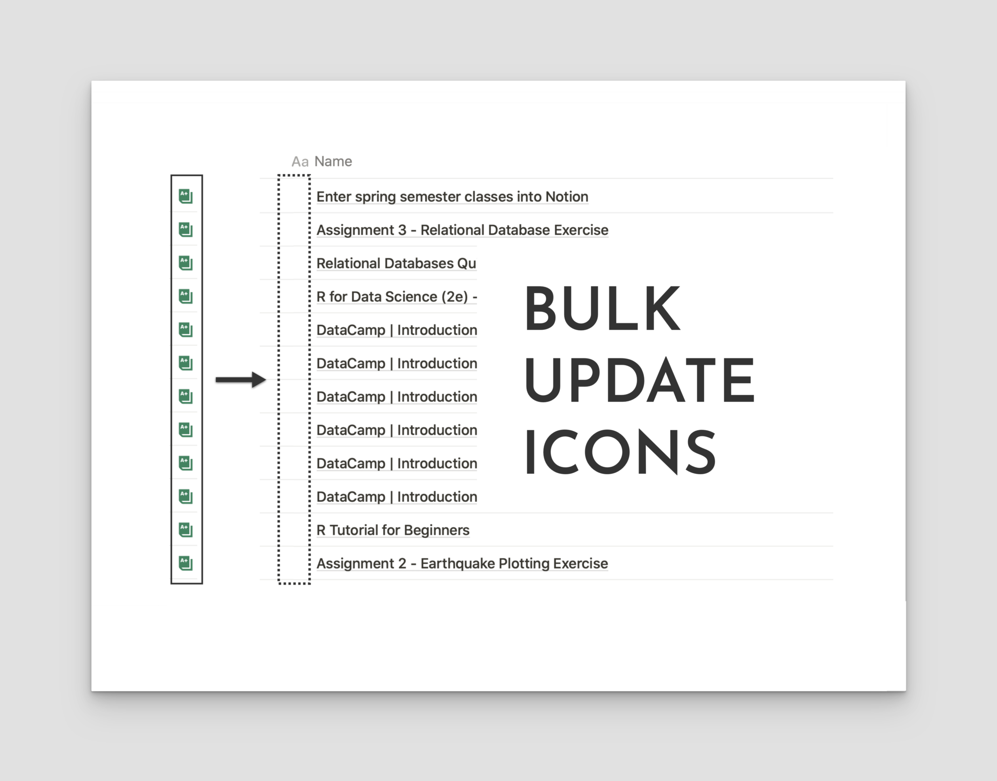 Update Page And Callout Icons In Bulk Notion Things